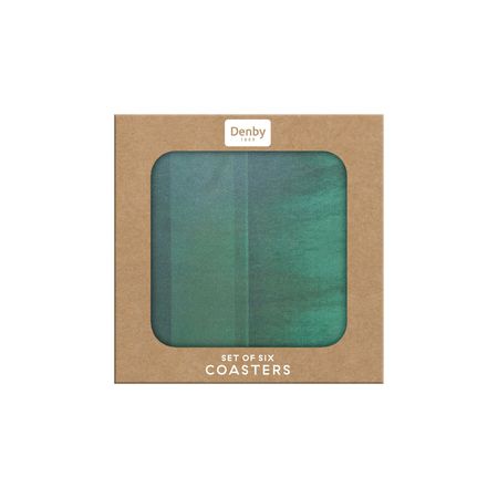 Denby - Colours Green 6 Piece Coasters only £7.50