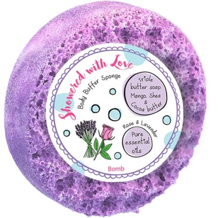 Bomb Cosmetics - Showered with Love Body Buffer Shower Sponge Soap only ...