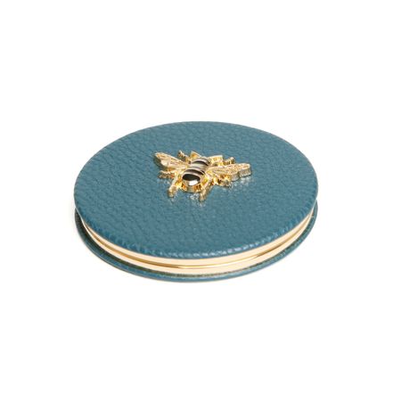 Alice Wheeler London - Round Compact Mirror Teal only £8.99