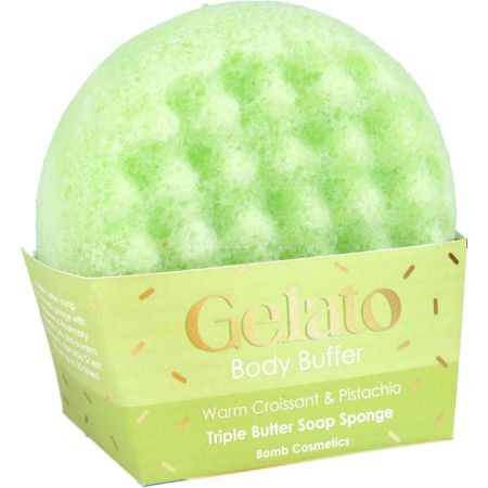 Bomb Cosmetics - Croissant & Pistachio Body Buffer Sponge only £6.99
