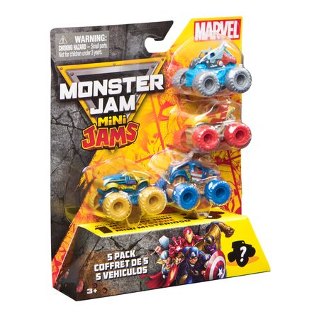 Monster Jam - Marvel Mini 5 pack only £9.99