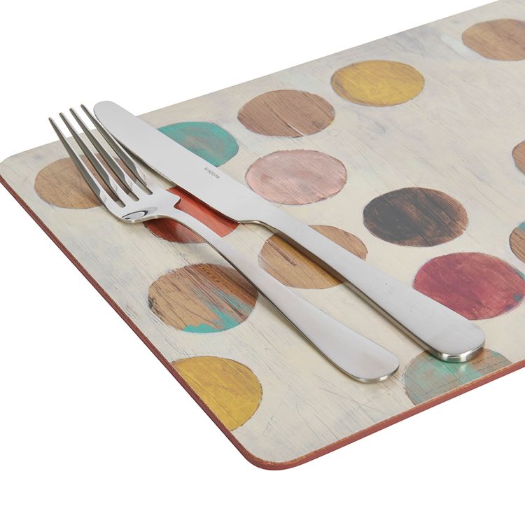 Creative Tops - Retro Spot Set of 6 Tablemats only £25.99